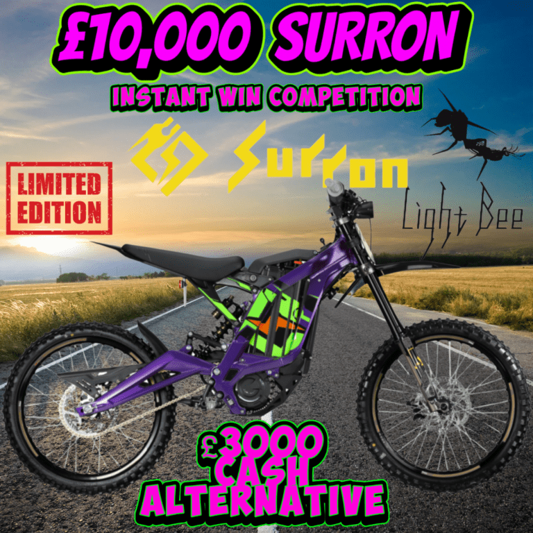 SURRON LIGHT BEE LIMITED EDITION PHANTOM PURPLE + £6000 INSTANT WINS ...