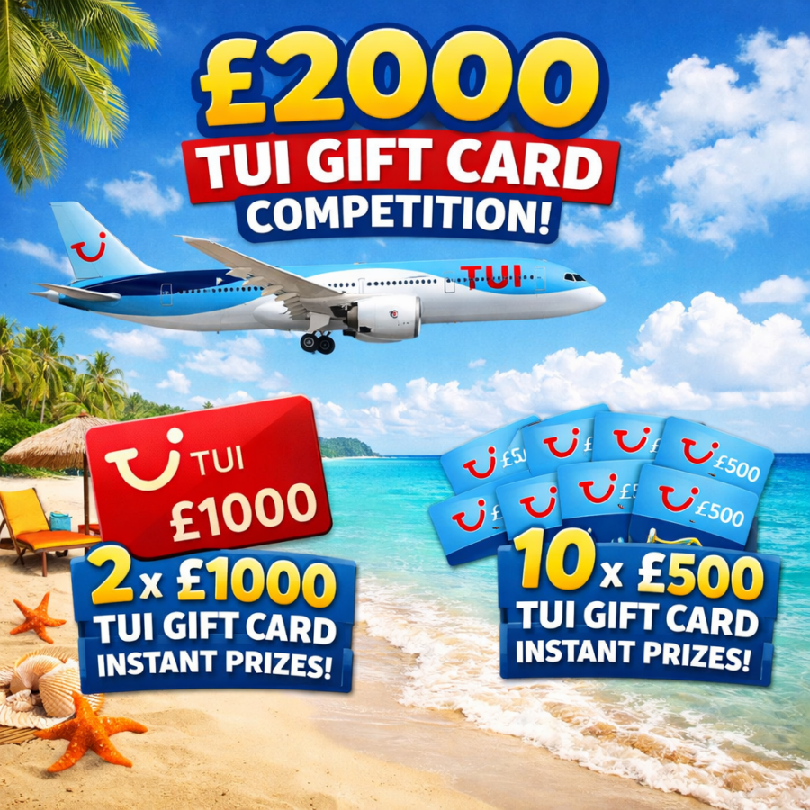 WIN A £2000 TUI GIFT CARD + £7000 TUI GIFT CARD INSTANT PRIZES - Drift ...